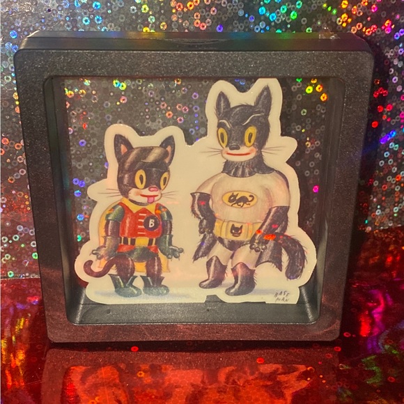 baseman | Art | Baseman Artist Cat Rendition Of Batman Mint | Poshmark